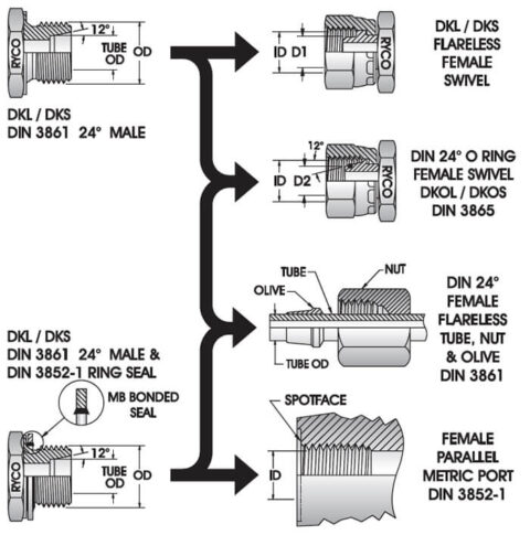 Metric DIN Threads | Ryco Hydraulics